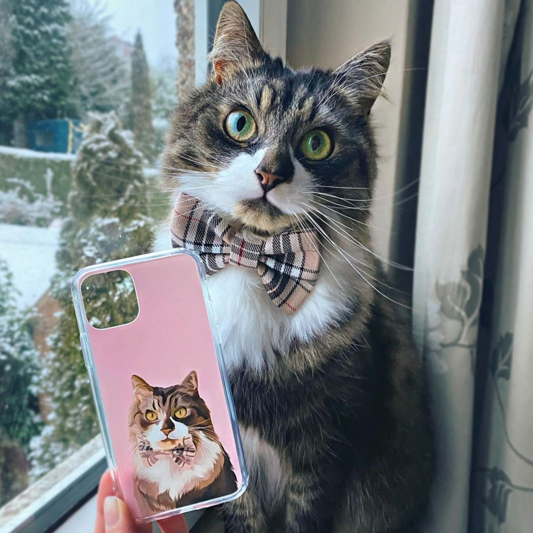 Custom Pet Portrait Print Phone Case | Printy Pets